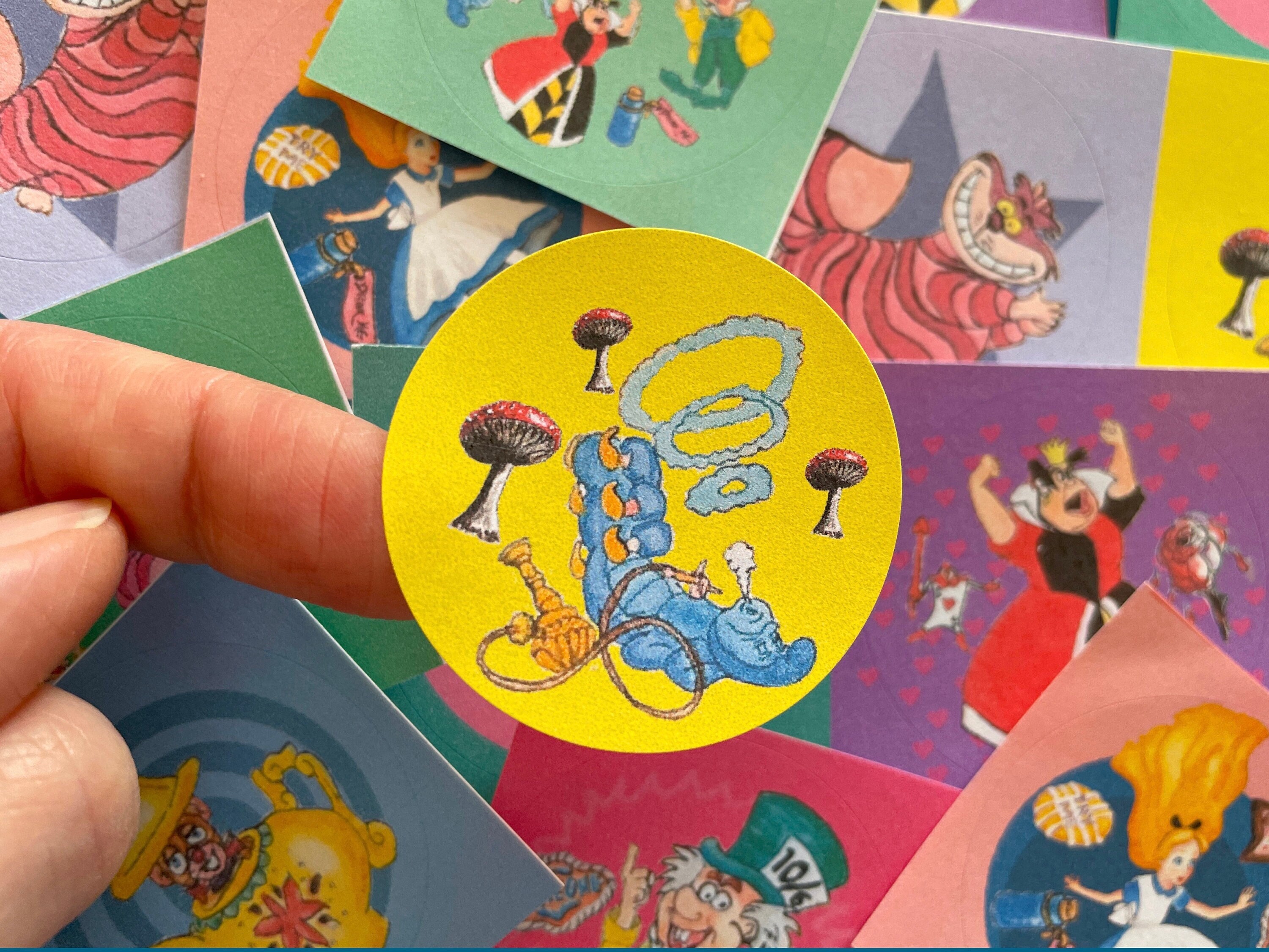 Alice in Wonderland Character Sticker Set Gift for Children - Etsy UK