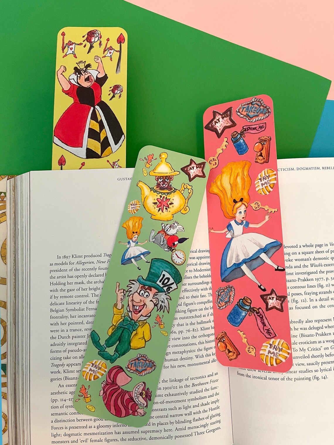 Alice in Wonderland Bookmark Storybook Characters Book Mark - Etsy