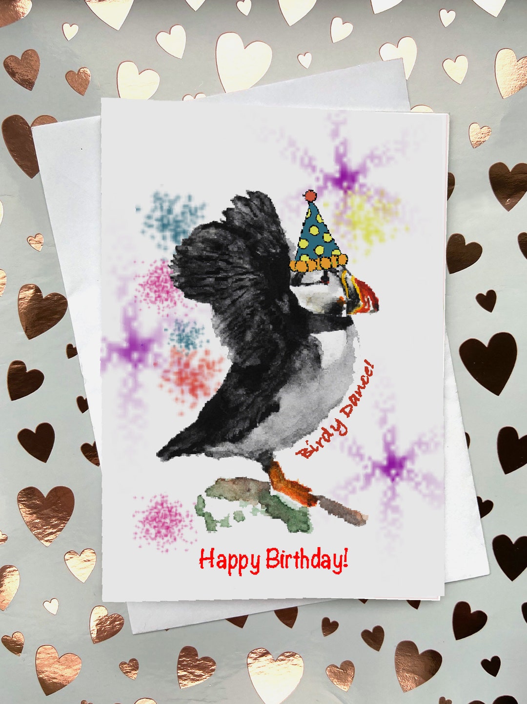 Puffin Birthday Card, Puffin Card, Bird Birthday Card, Single or Set of ...