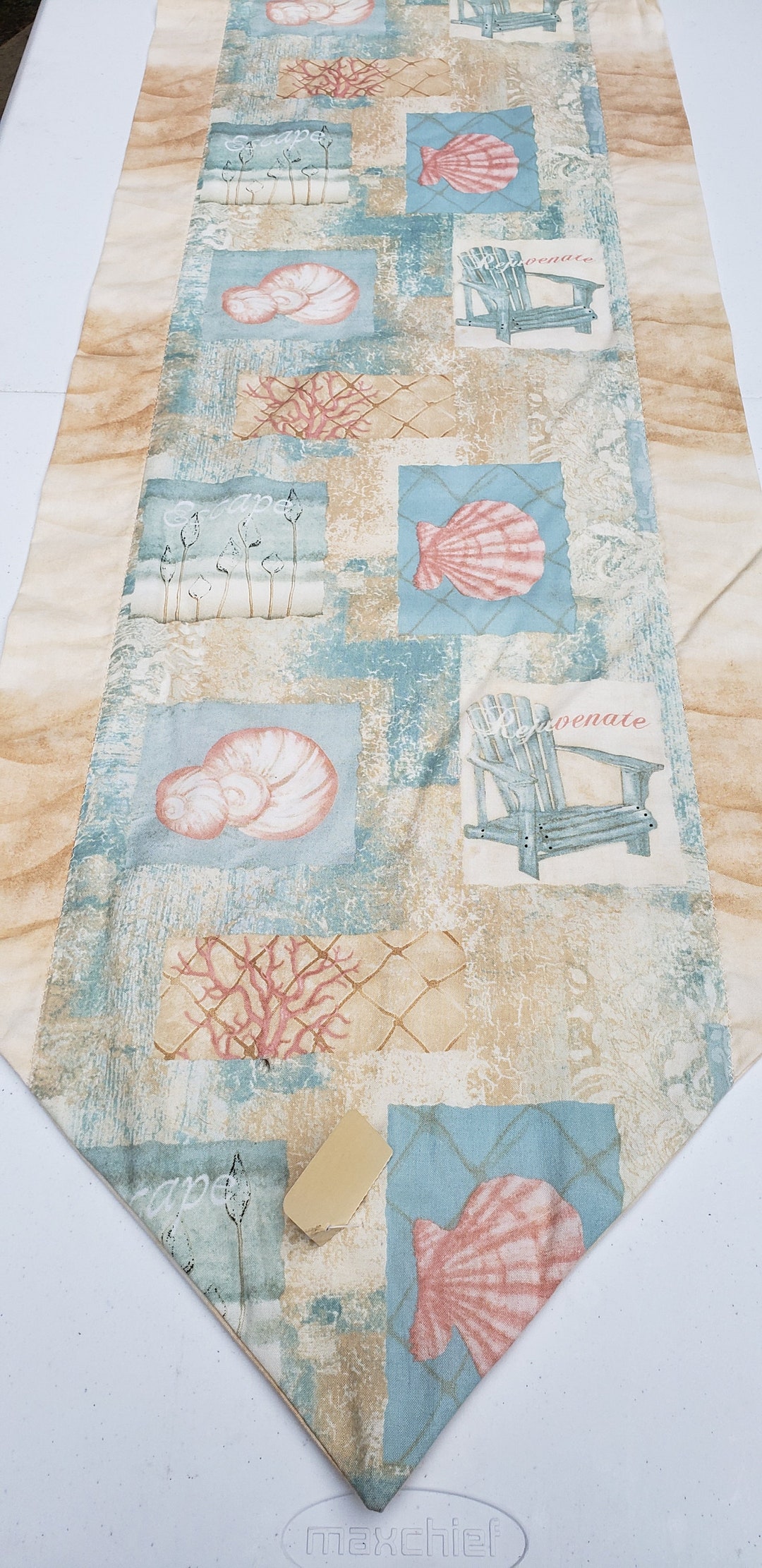 Seashell Table Runners, Beach House Decor, Kitchen Table Runner, Buffet ...