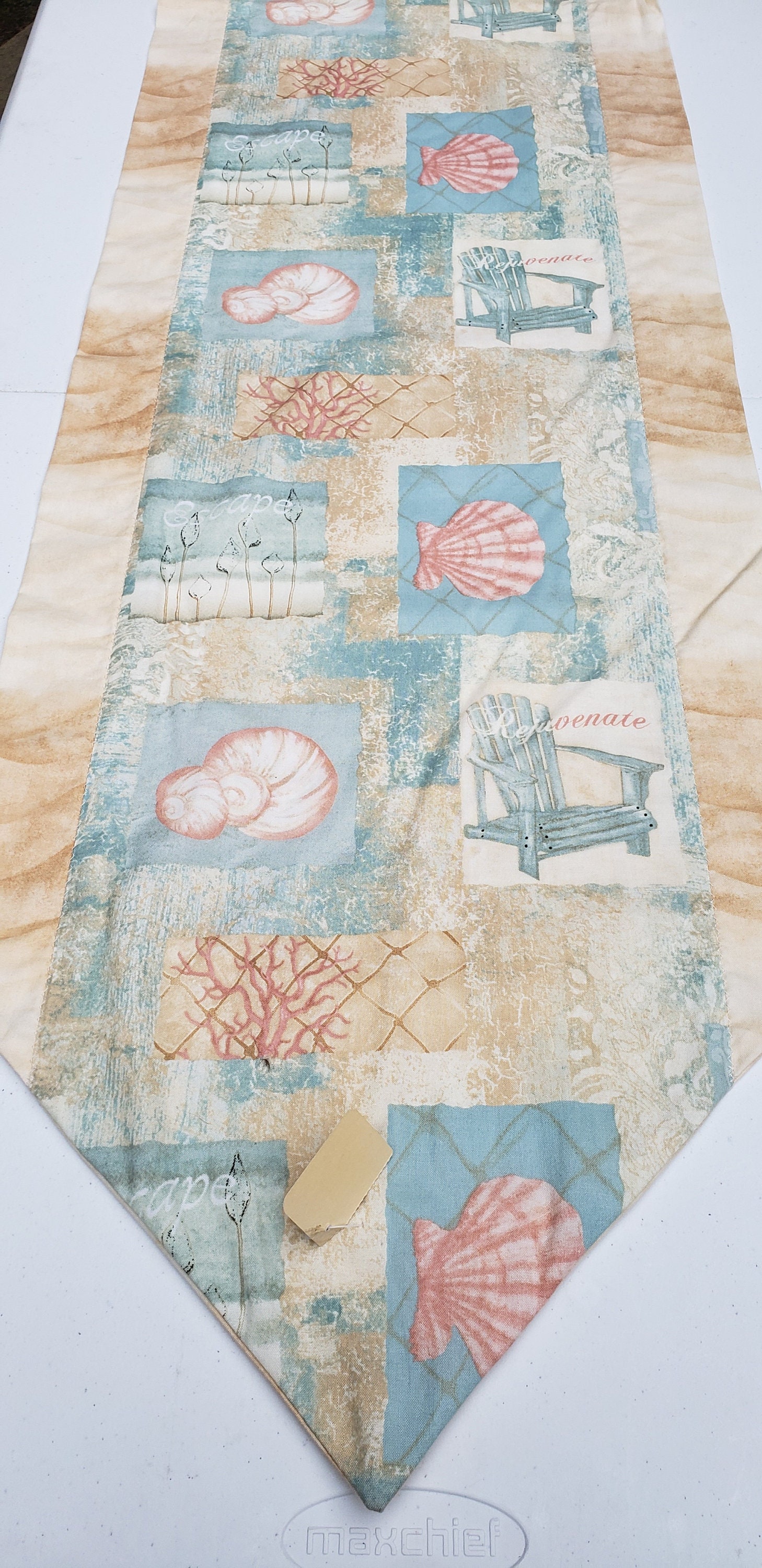 Seashell Table Runners, Beach House Decor, Kitchen Table Runner, Buffet ...