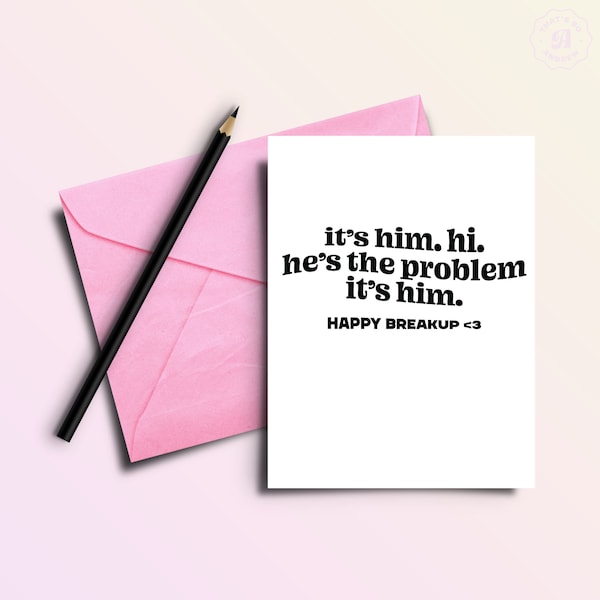 Break up Card - Etsy
