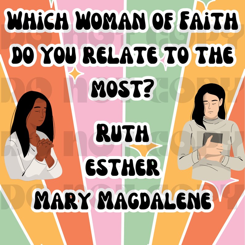 Retro Themed Faith Based Graphic Pack, Faith Inspired Engagement Posts ...
