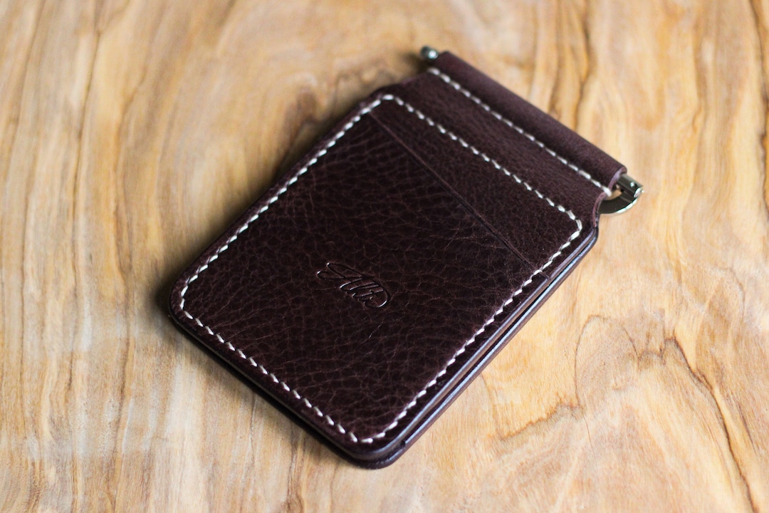 Customizable Moneyclip Wallet milano Handmade, Customizable, Vegtan ...