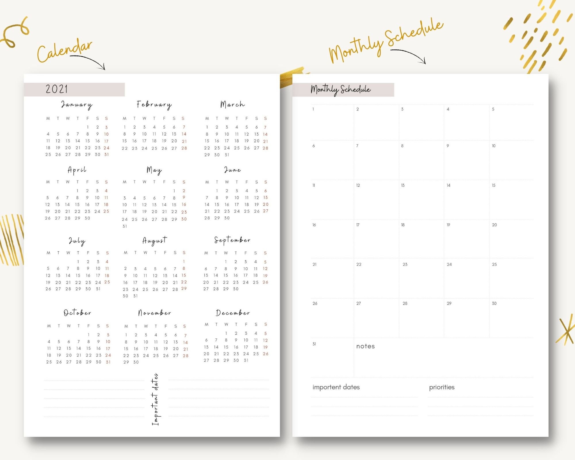 printable-planner-bundle-daily-planner-productivity-planner-etsy