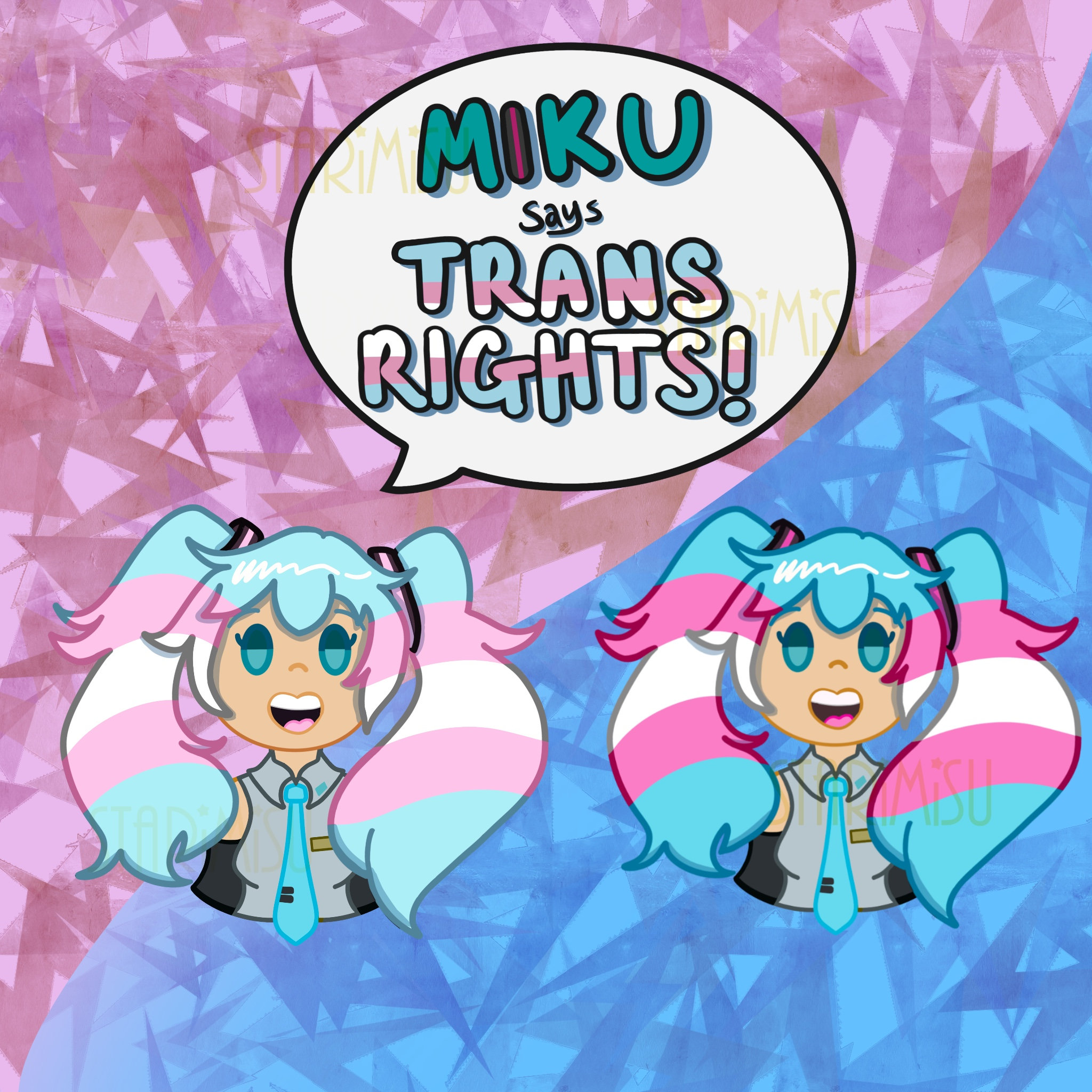 Miku Says Trans Rights - Etsy UK