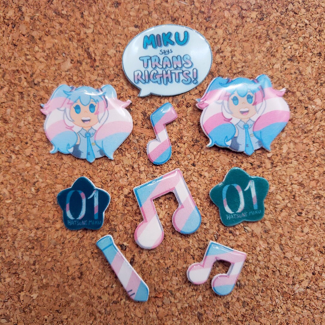 Miku Says Trans Rights Pins - Etsy