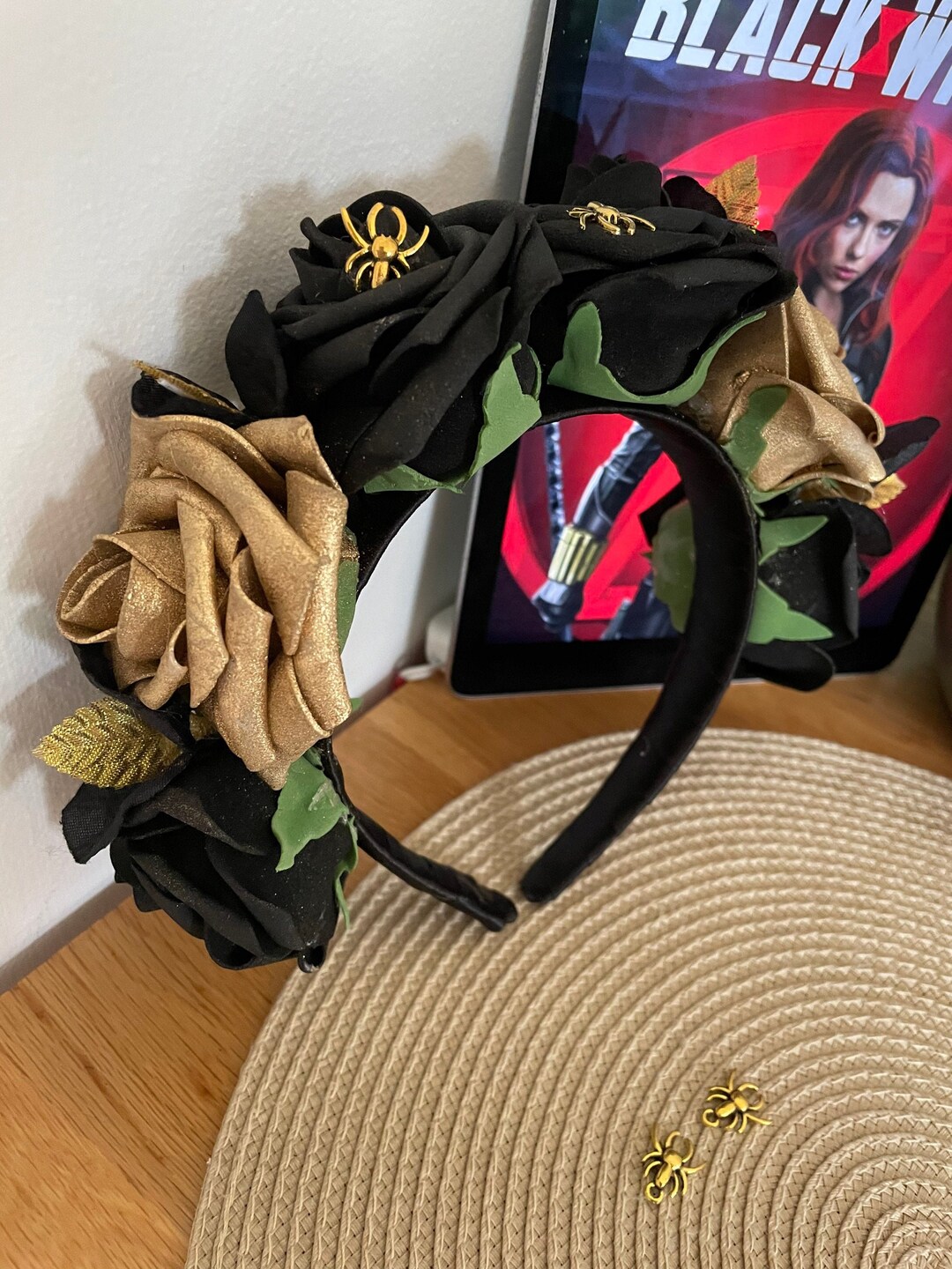 Black Widow Natasha Romanoff Inspired Floral Crown Marvel - Etsy UK