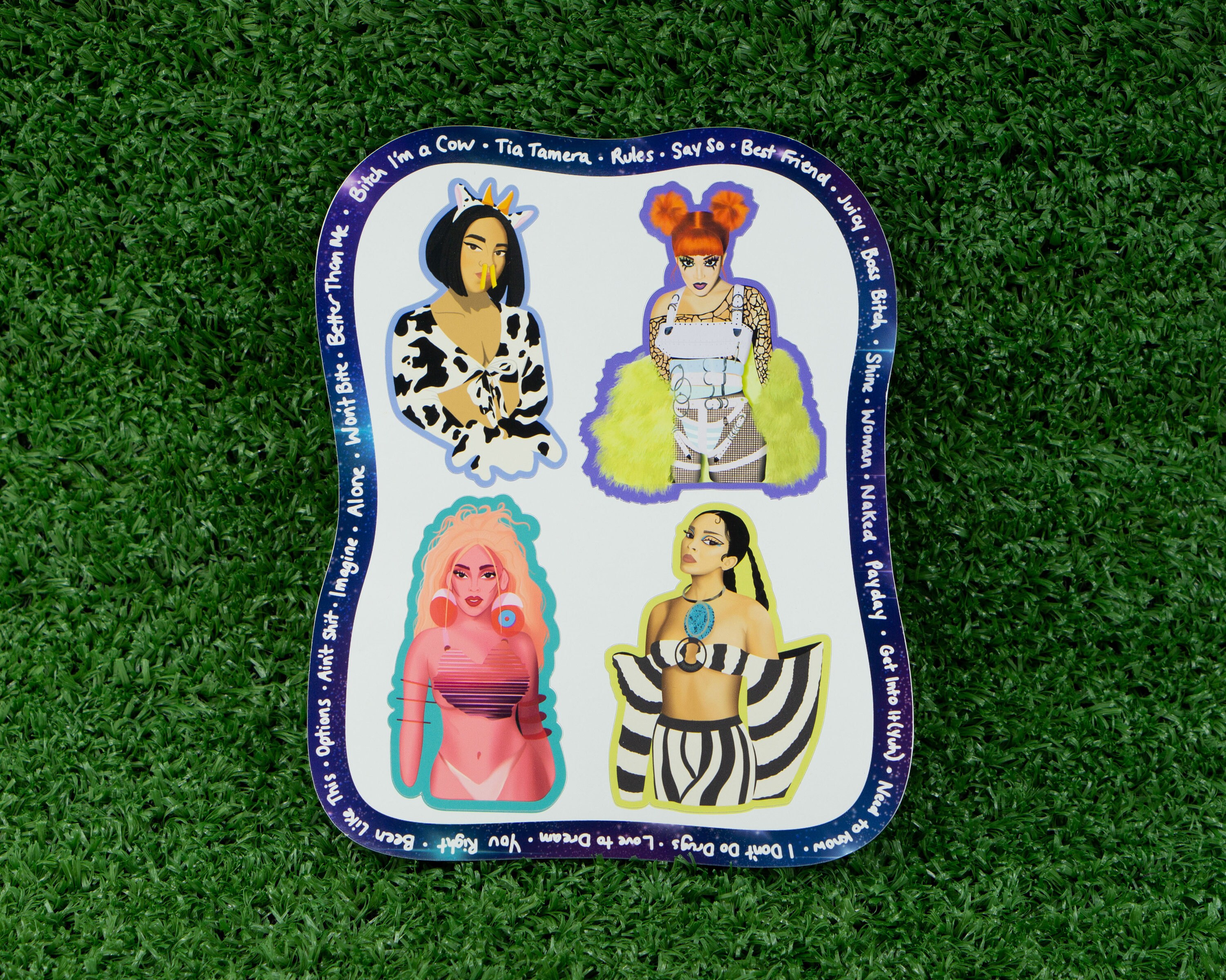 Doja Cat Sticker Pack - Etsy