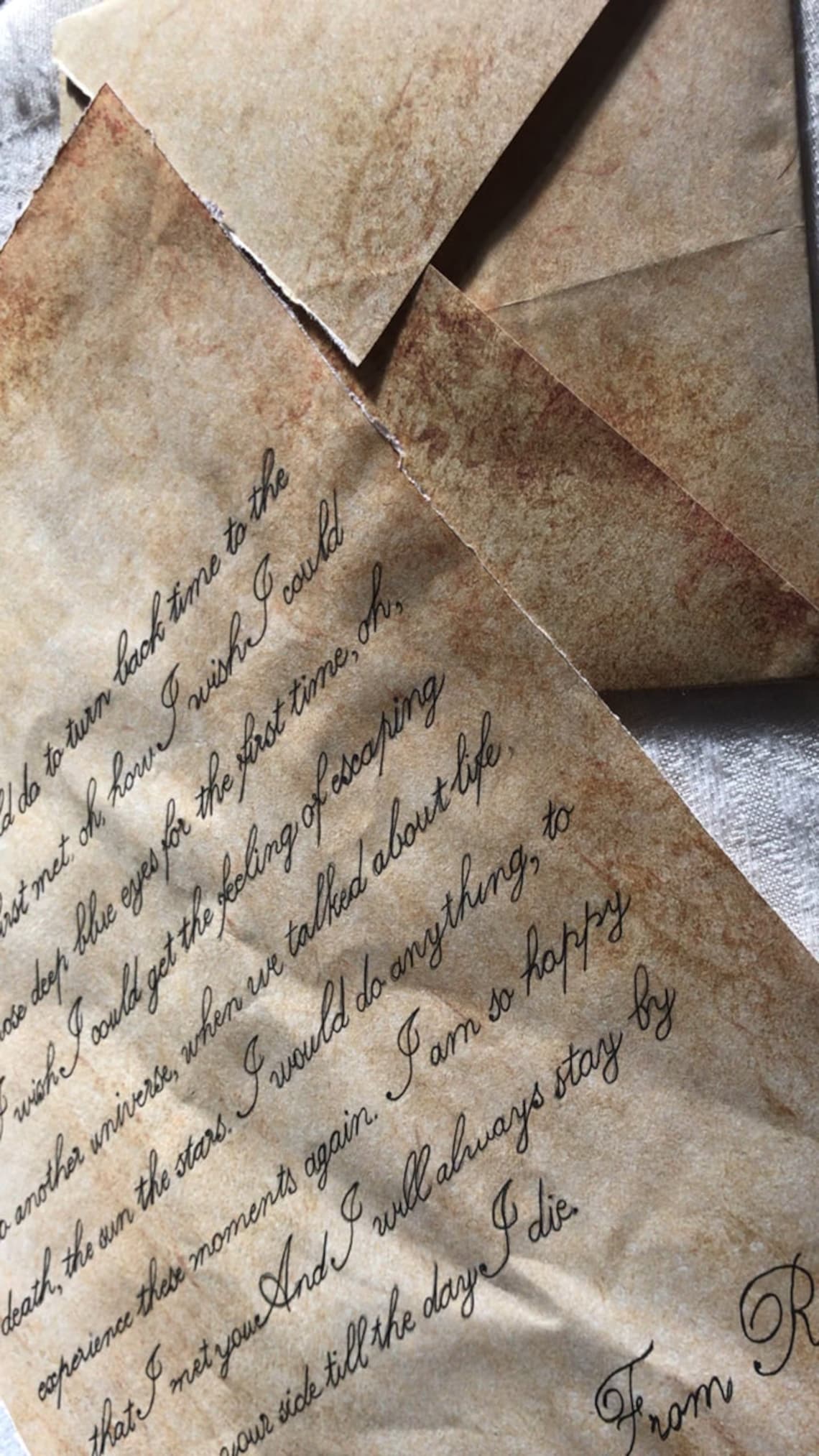 Customised Letters Written on Eco-friendly Recycled Paper. - Etsy Canada