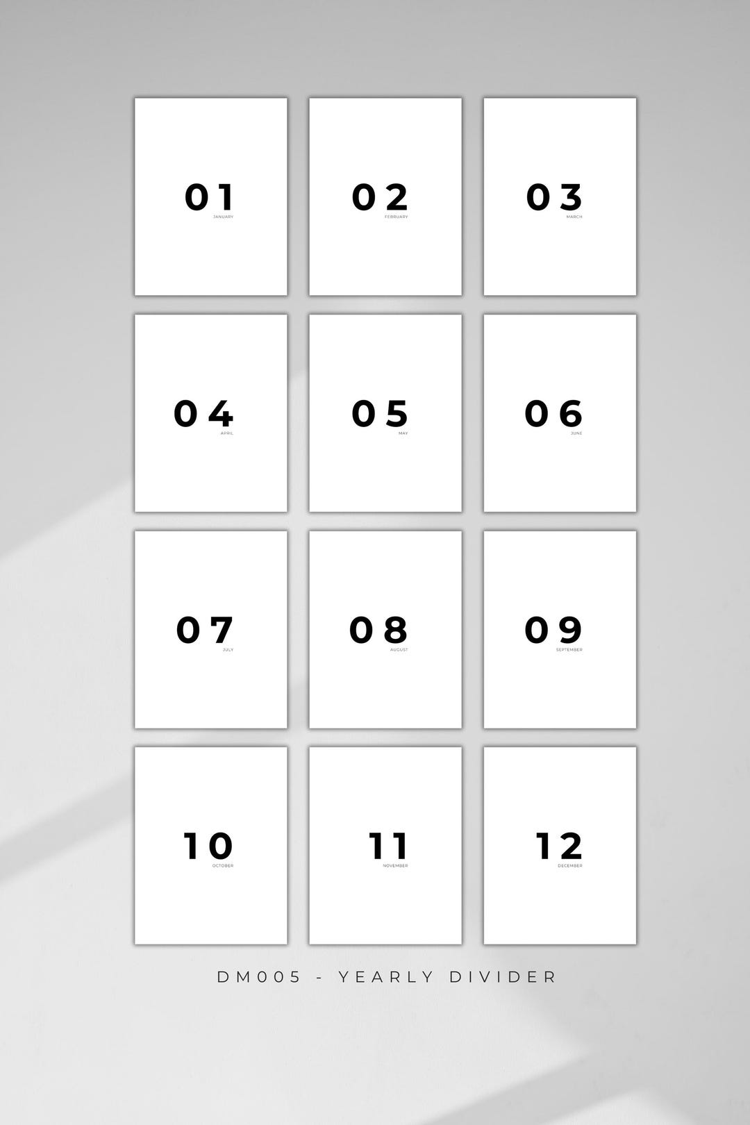 DM-005 Minimal Divider/marker PRINTABLE PDF - Etsy