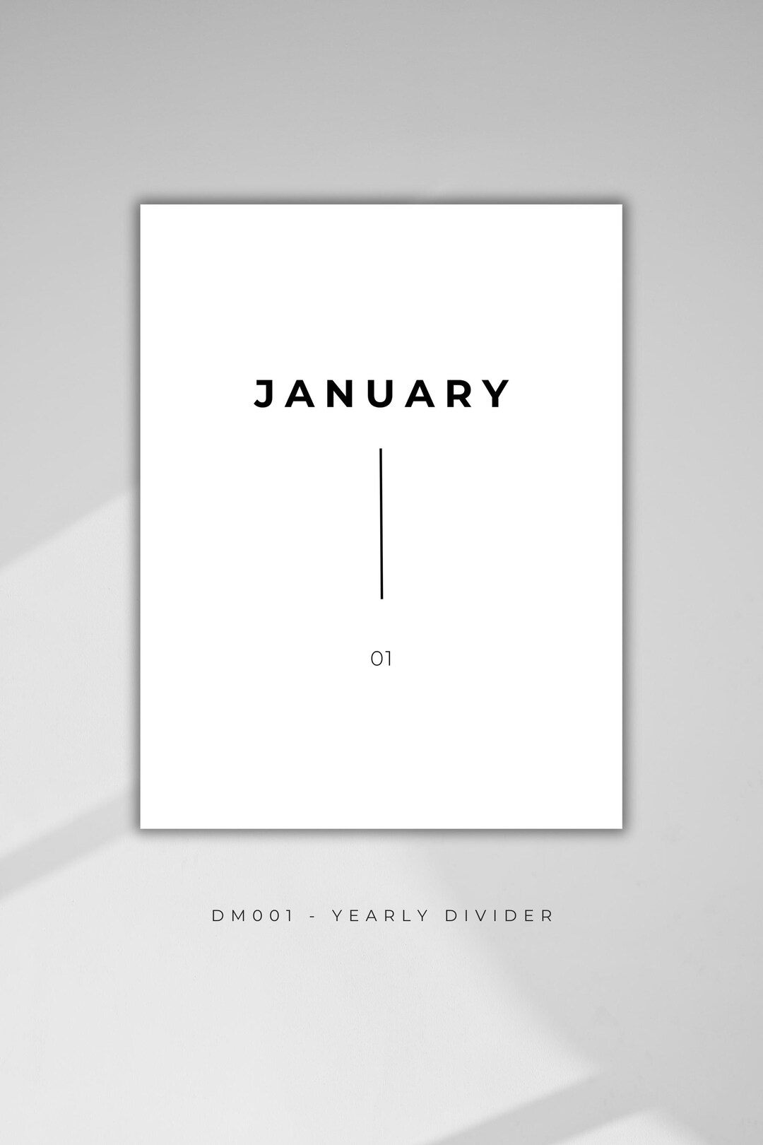 DM-001 Minimal Divider/marker PRINTABLE PDF - Etsy