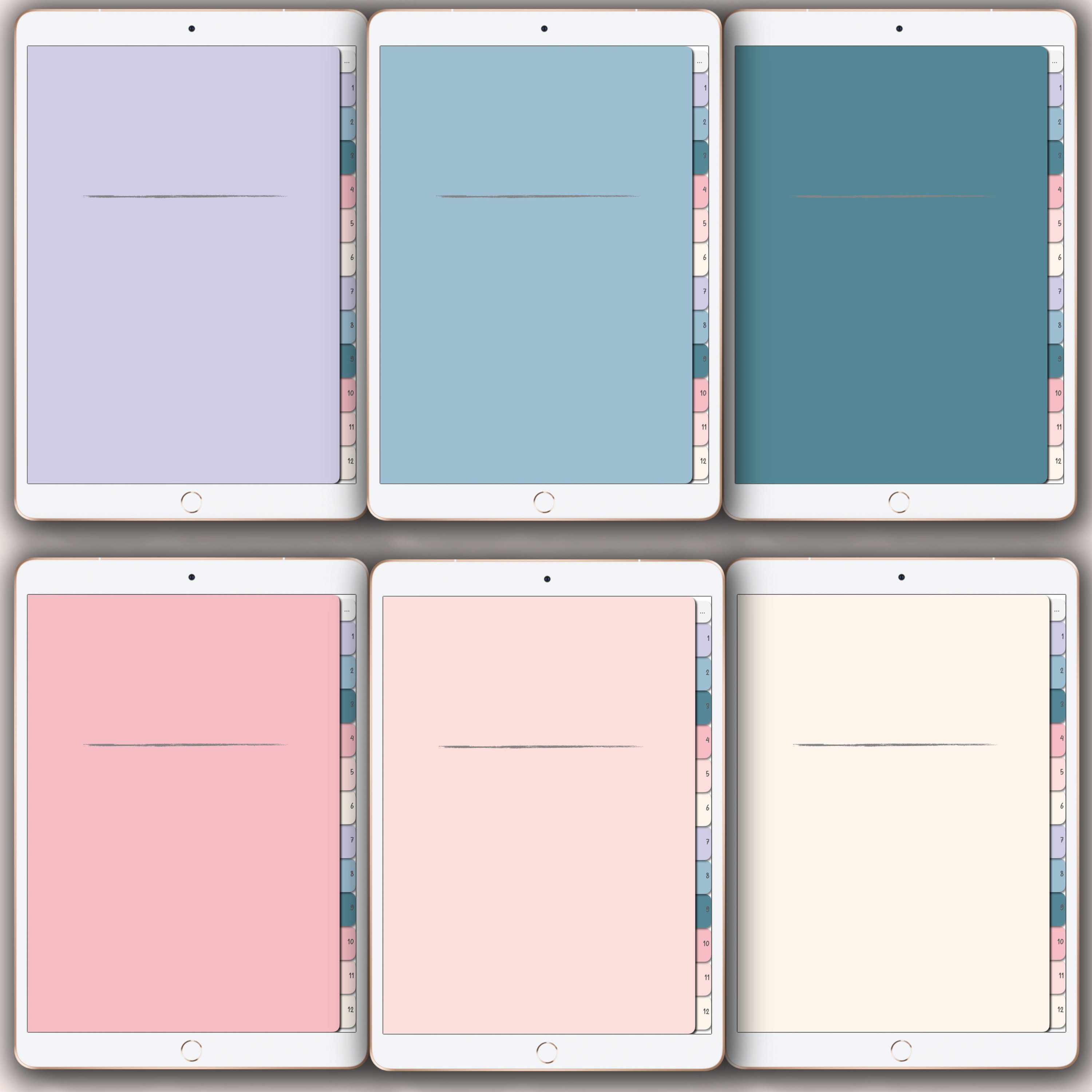 Digital Notebook for Goodnotes With Clickable Tabs, iPad Notebook With ...