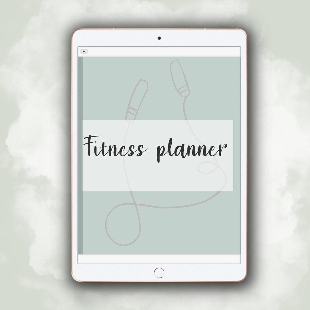 Minimalist Undated Digital Fitness Planner for Goodnotes - Etsy