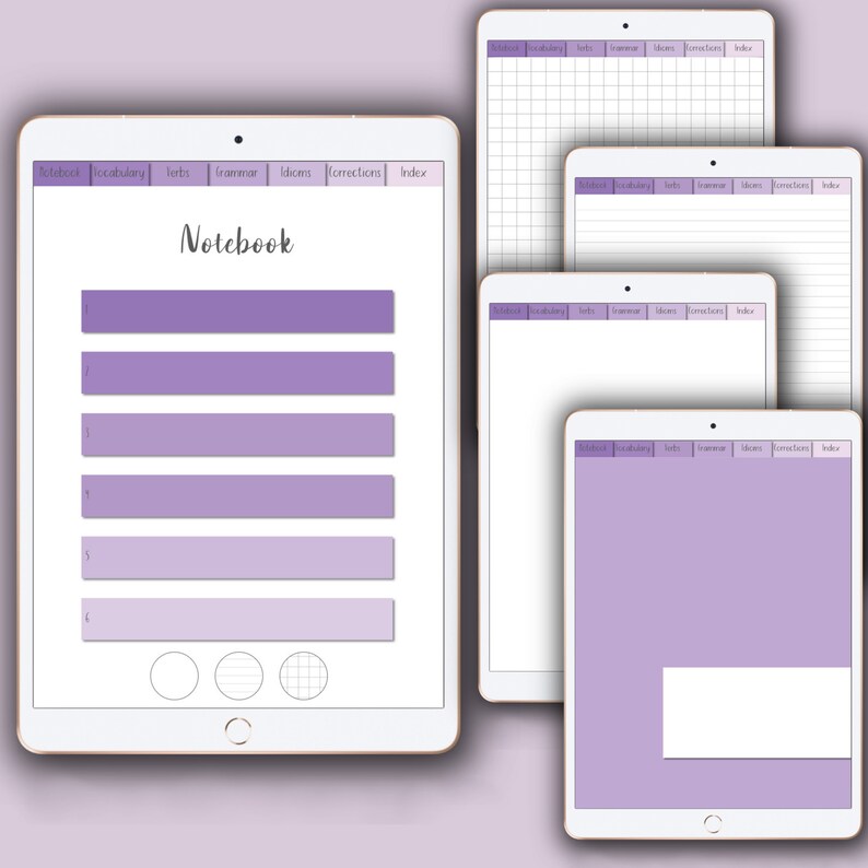 Digital Language Notebook for iPad - Goodnotes, Notability |digital ...