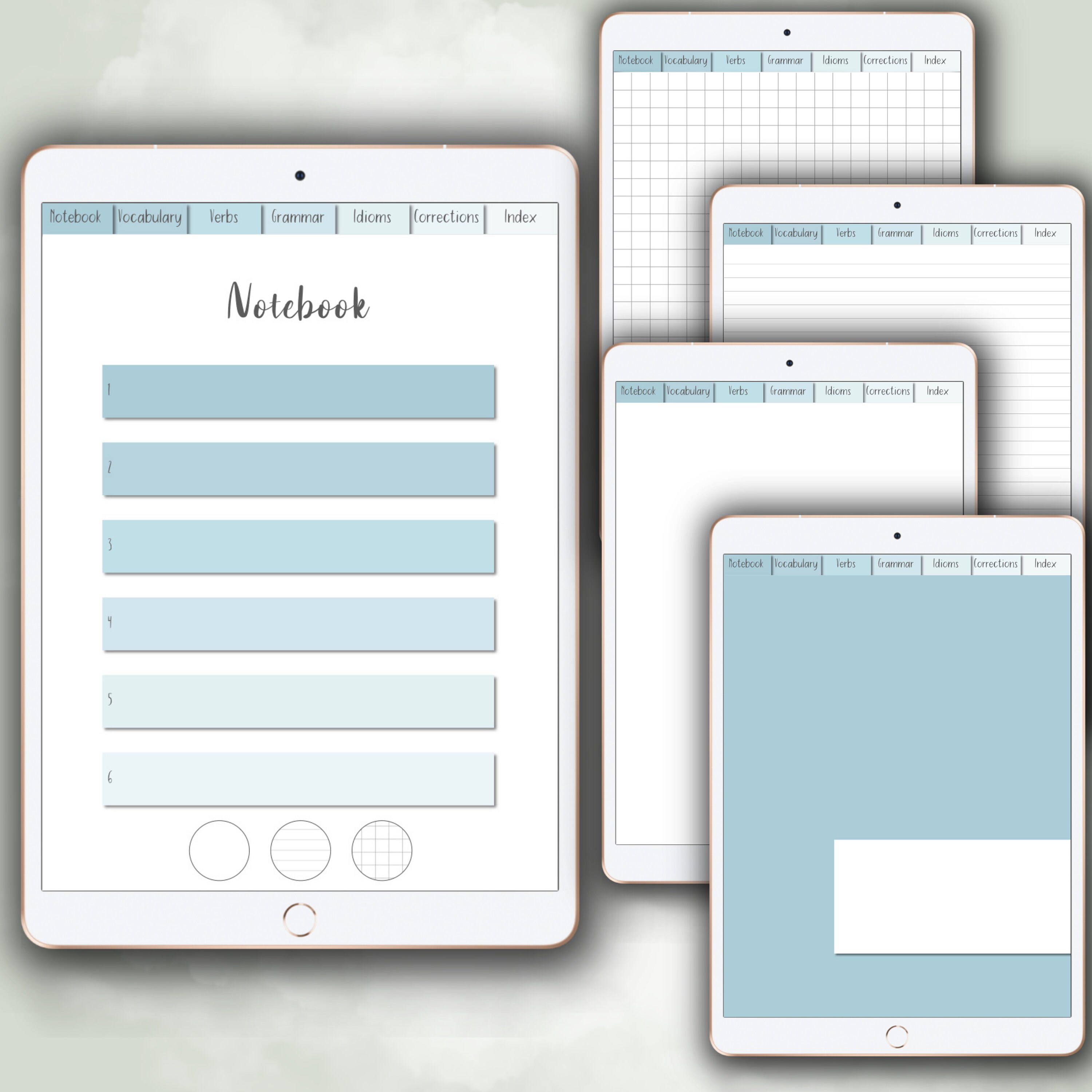 Digital Language Notebook for iPad - Goodnotes, Notability | Digital ...