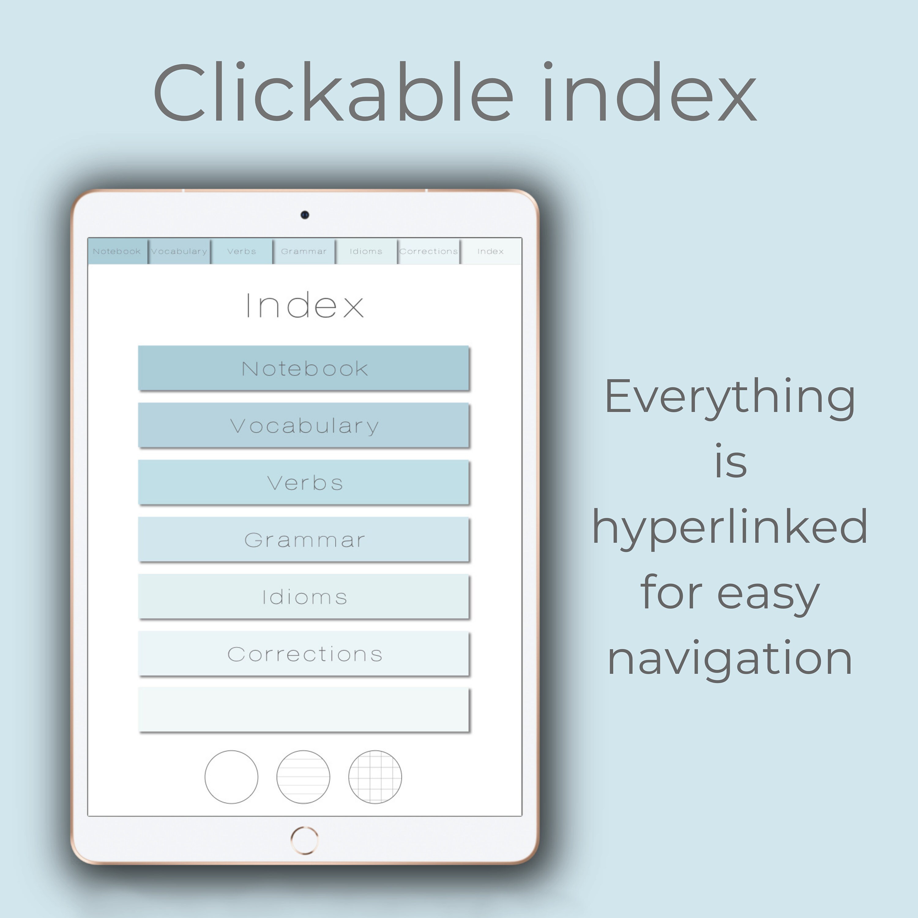 Digital Language Notebook for iPad Goodnotes, Notability Digital ...