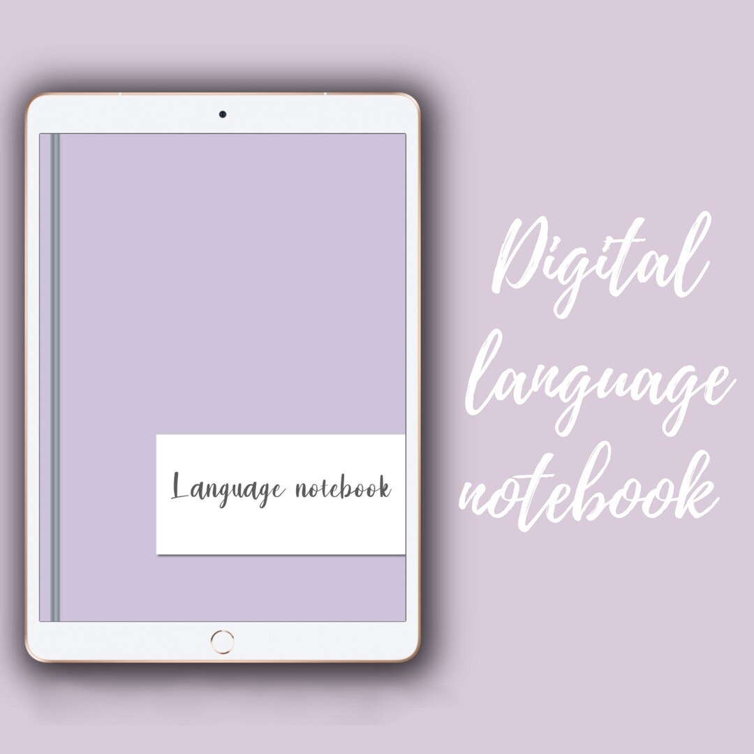 Digital Language Notebook for iPad - Goodnotes, Notability |digital ...