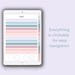 Pastel Digital Notebook for Goodnotes With Clickable Tabs, iPad ...