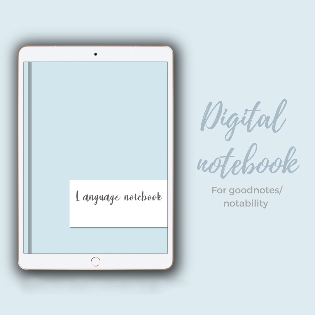 Digital Language Notebook for iPad - Goodnotes, Notability | Digital ...