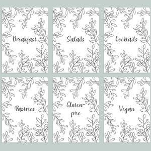 Printable A4 Recipe Book Dividers | Printable Recipe Dividers ...