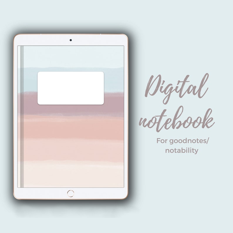 Digital Notebook for Goodnotes With Clickable Tabs, iPad Notebook With ...