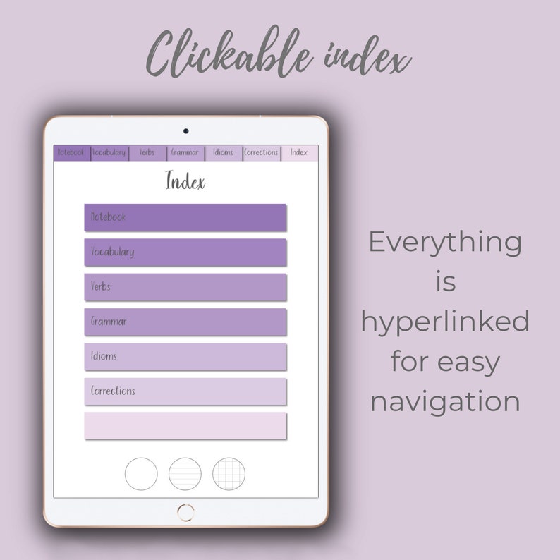 Digital Language Notebook for iPad - Goodnotes, Notability |digital ...