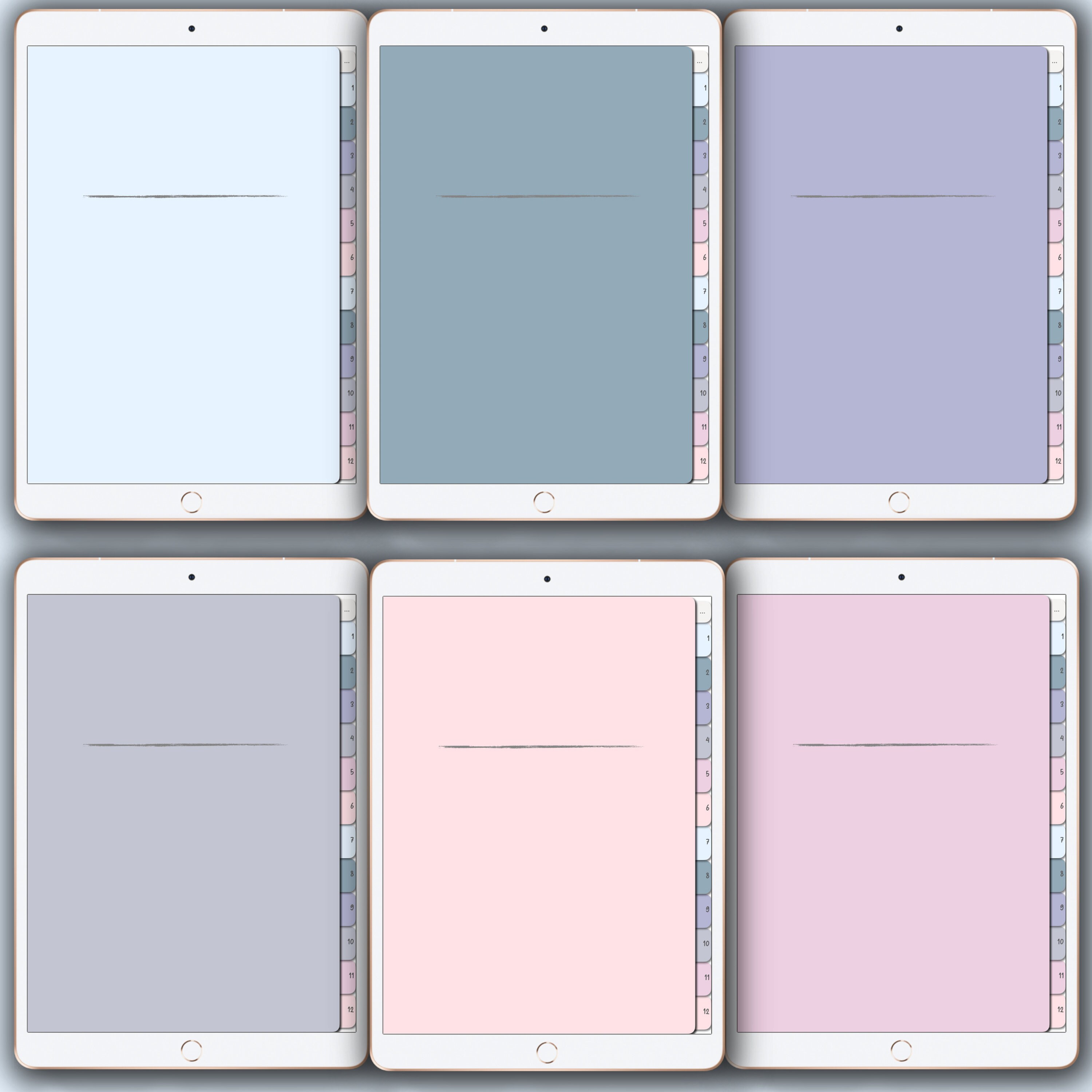 Pastel Digital Notebook for Goodnotes With Clickable Tabs, iPad ...