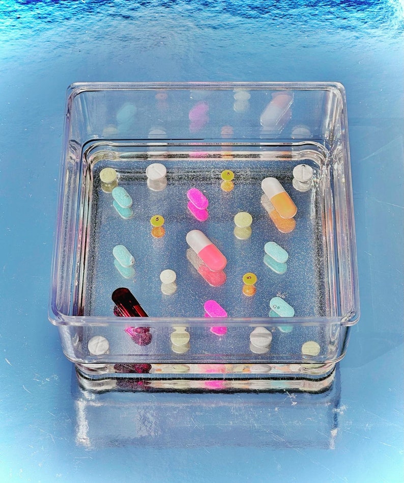Chill Pill Acrylic Tray: Resin Storage Tray (4x4x2) - Etsy