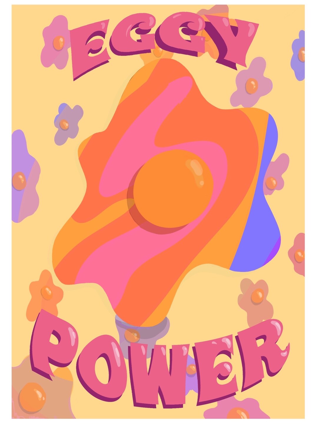 Eggy Power | A5 Art Print - Etsy