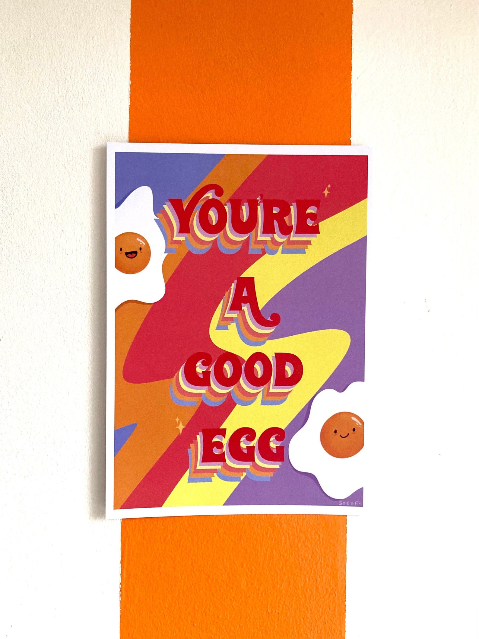 You're A Good Egg A5 Art Print - Etsy