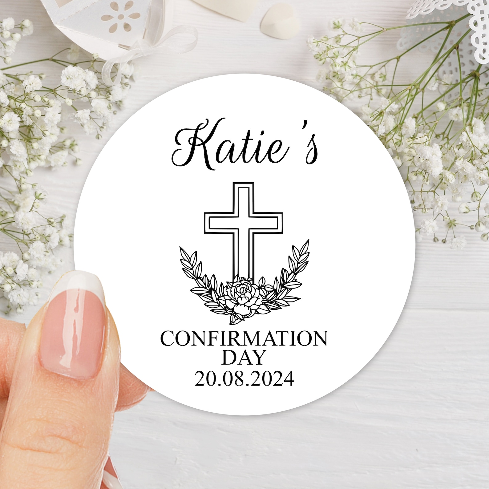 Personalized Confirmation Stickers: Party Favor Labels - Etsy UK