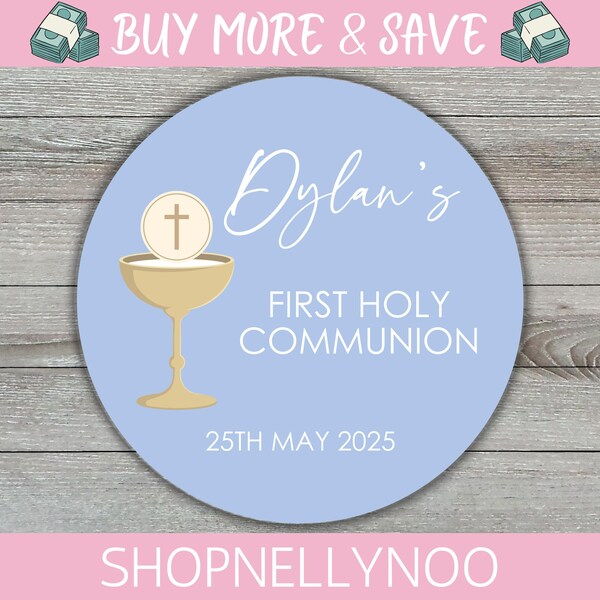 Communion Stickers - Etsy