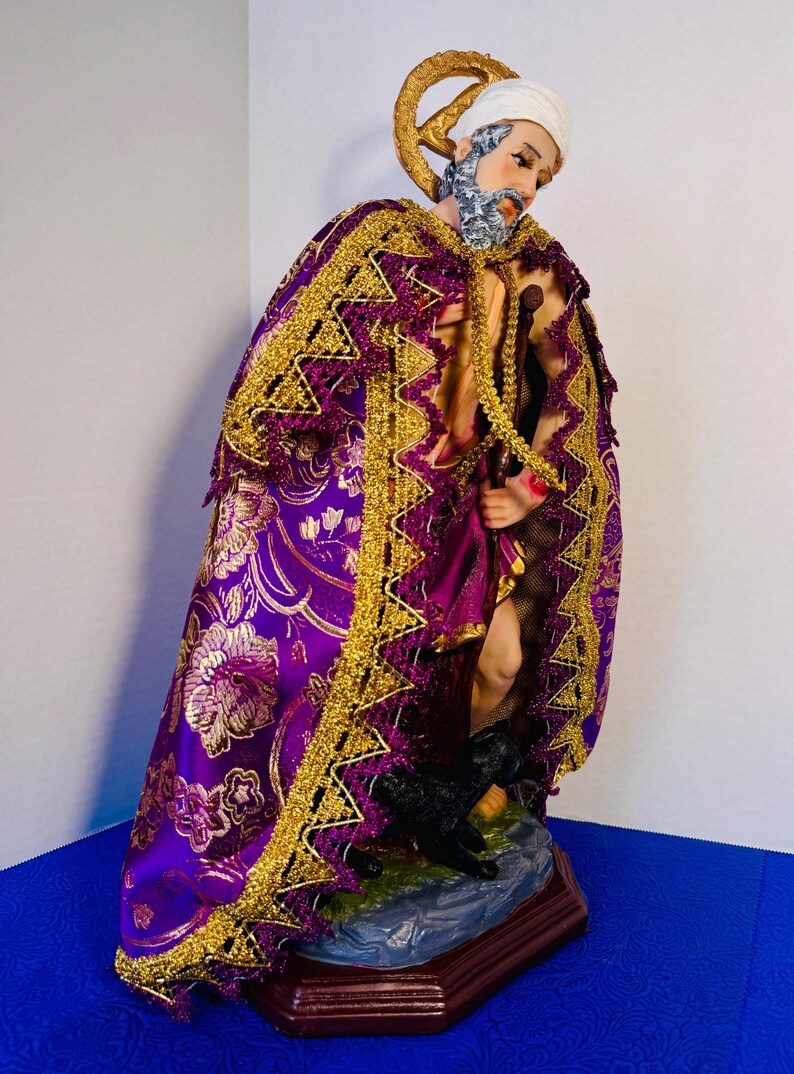 Saint Lazarus San Lazaro Babalu Aye Statue With Cape | 19 Inch Orisha ...