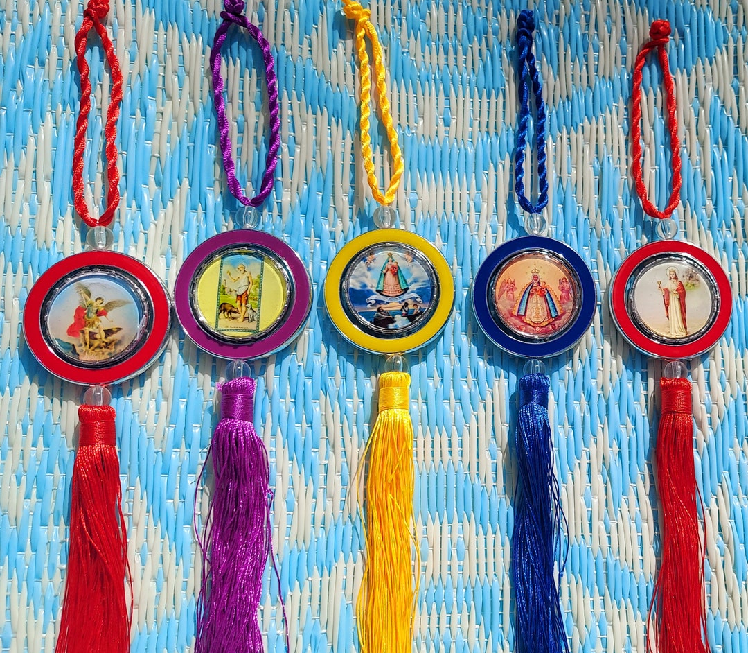 Saint Orisha Car Mirror Pendants Caridad Oshun Shango Sta Barbara ...