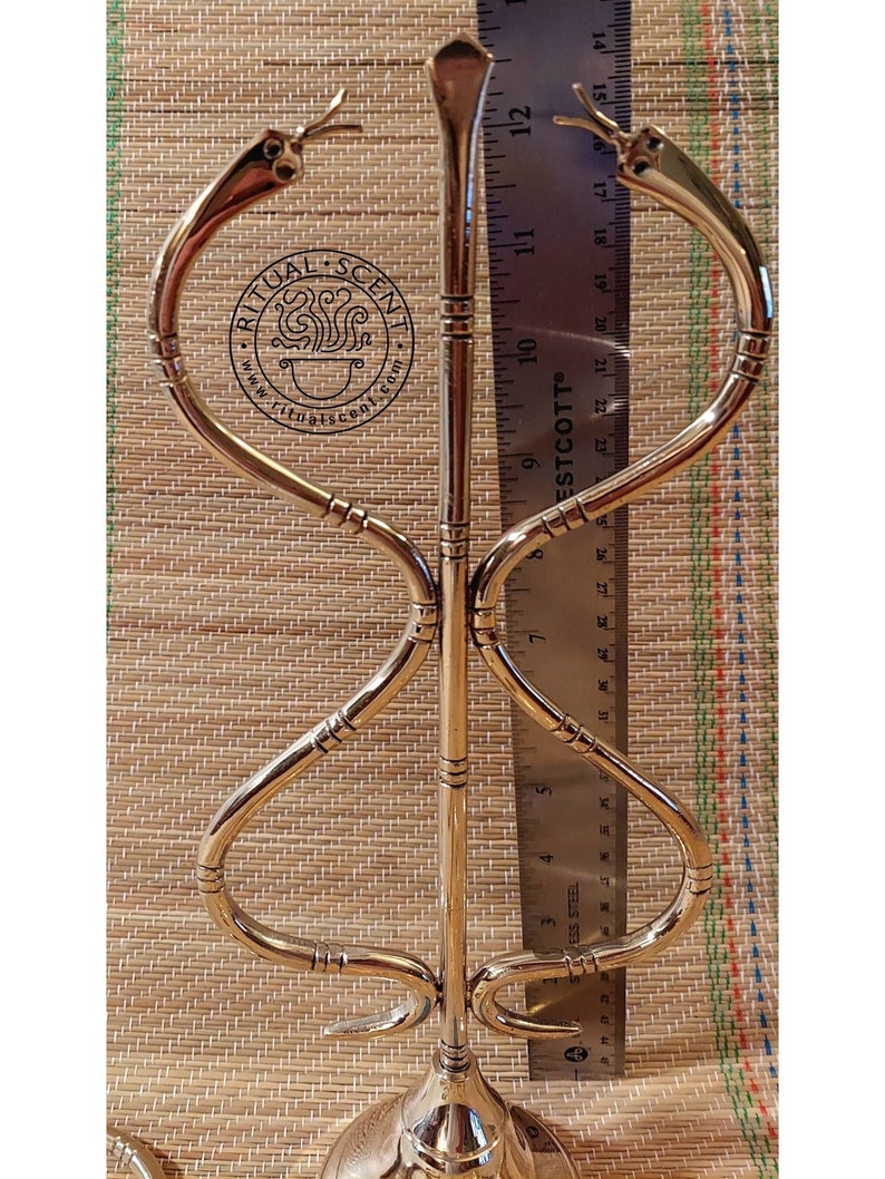 Brass Oshumare Staff Orisha Orixa of the Rainbow Ochumare - Etsy