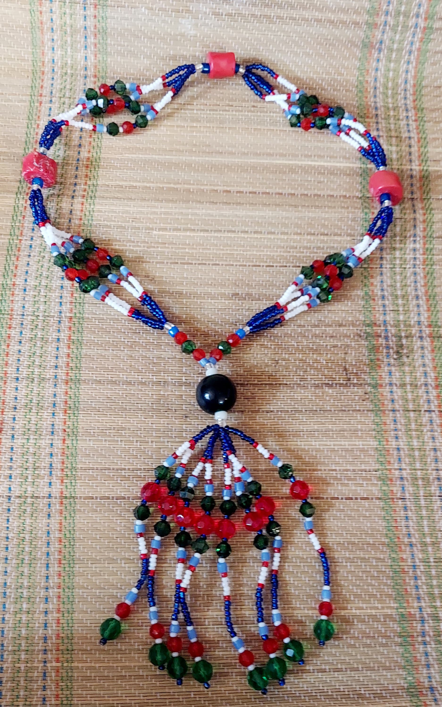 Red Coral and Glass Mazo for Olocun Ifa Orisha Olokum Orisa - Etsy