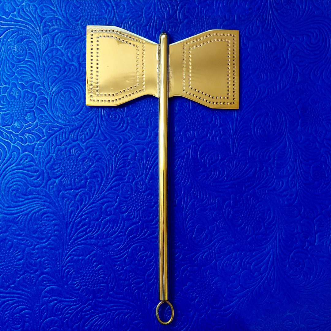 Shango Axe Brass Oshe Oche Chango and Aganju Argallu Oricha Herramienta ...