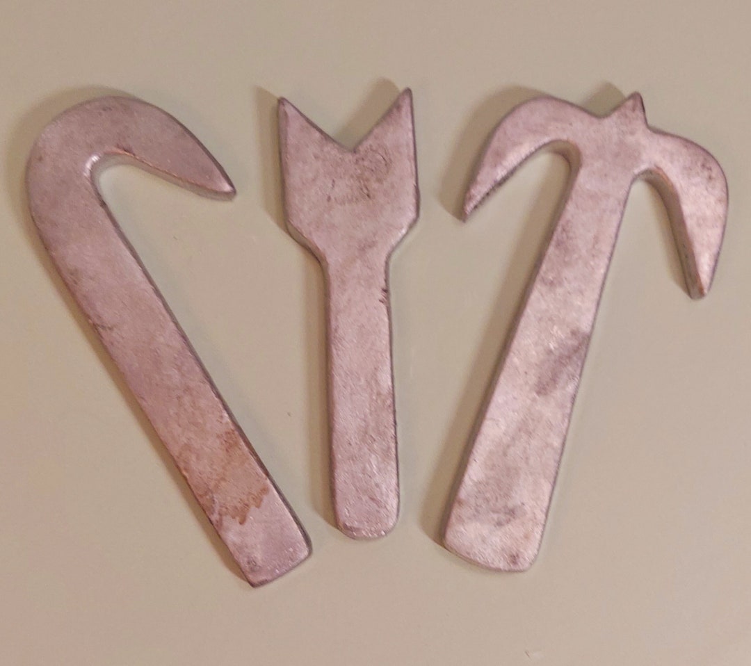 Agayu Tools: 3 or 9 Piece Metal Set Orisha Aganju Argallu Oricha ...