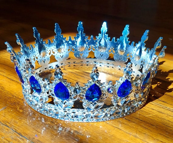 Large Silver & Blue Yemaya Crown Metal Quality Orisha Yoruba - Etsy