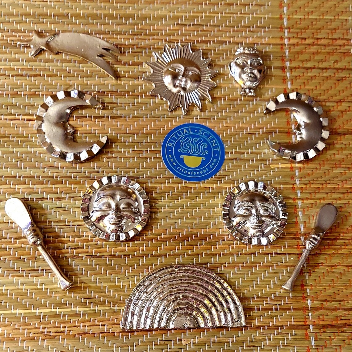 Ananagu Metal Orisha Tool Set Annanagume Olokun Olosa Iroko Dada Ocha ...