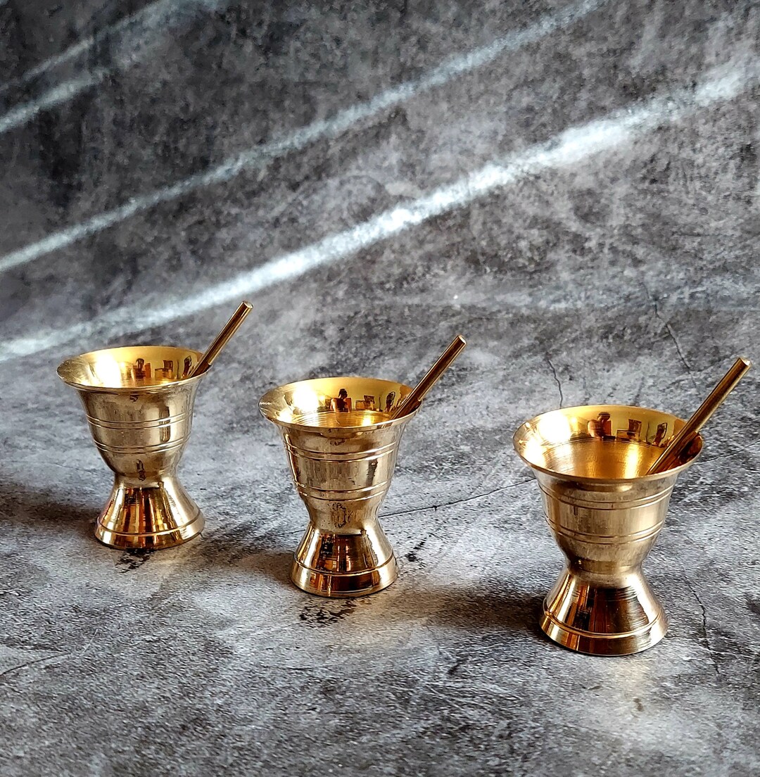 Oshun Pilon Pestle and Mortar 1.5 Inches Tall Ibu Kole Ikole, Polished ...