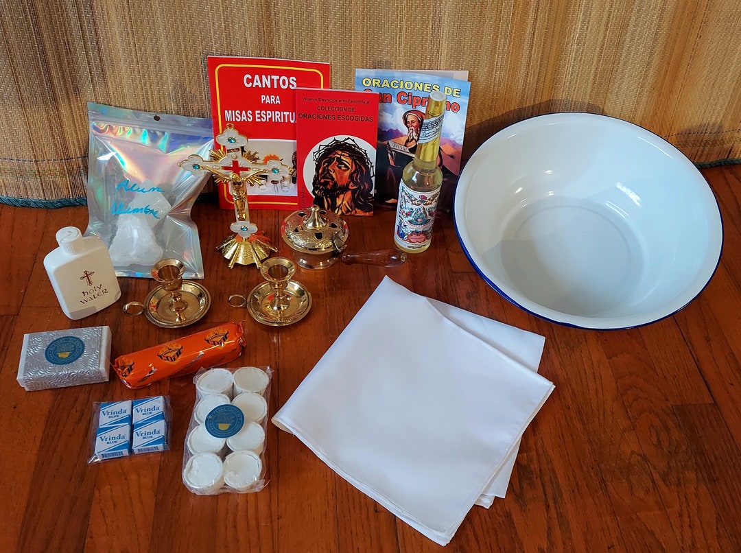 Boveda Set Misa Espiritual Spiritual Mass Altar Set Quality Complete ...