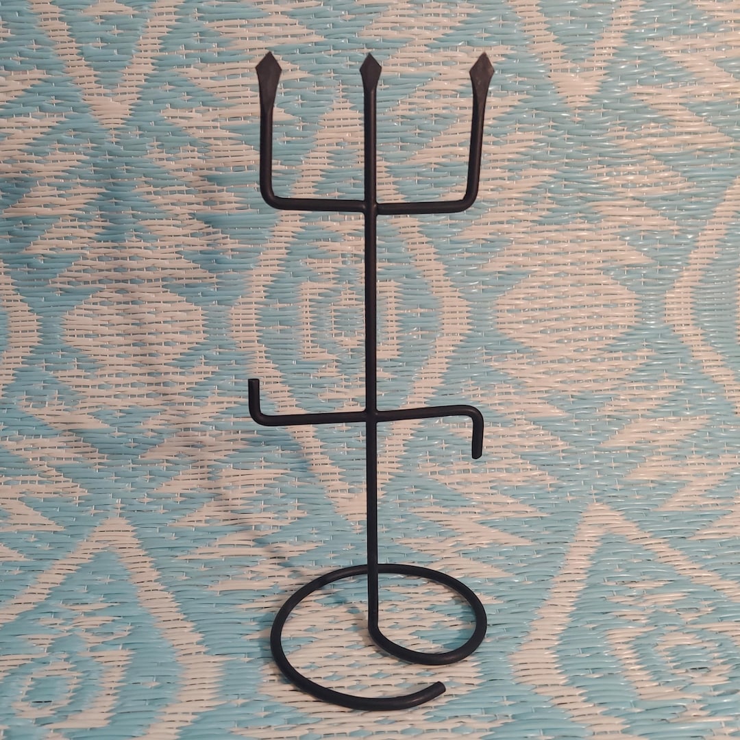 Exu Trident Exu Ferramenta – Handmade Iron Ritual Staff for Candomblé ...
