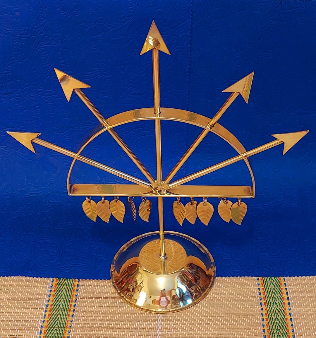Logun Ede Staff Brass Logunede Trident Tool Laro Herramienta for Orisha ...