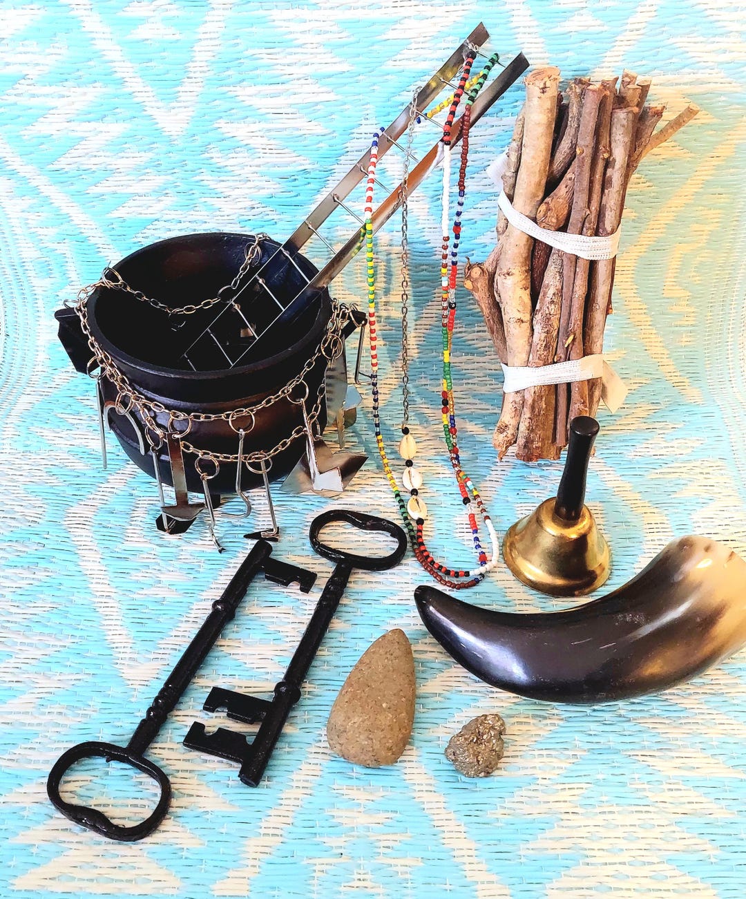 Prenda Espiritual Palo Cauldron Foundation Palos Nkisi in Mayombe ...