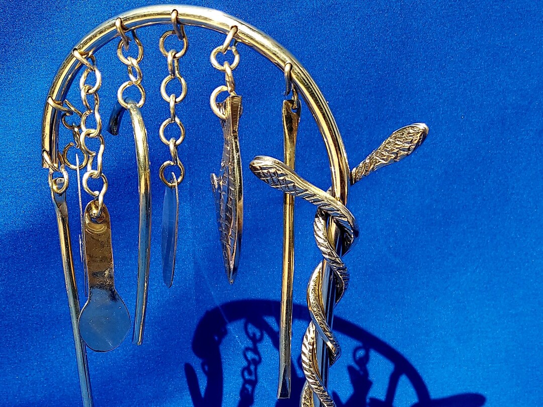 Inle Erinle Staff Solid Ibu Ojuto Fish Abatan Abata Orisha Yoruba Logun ...