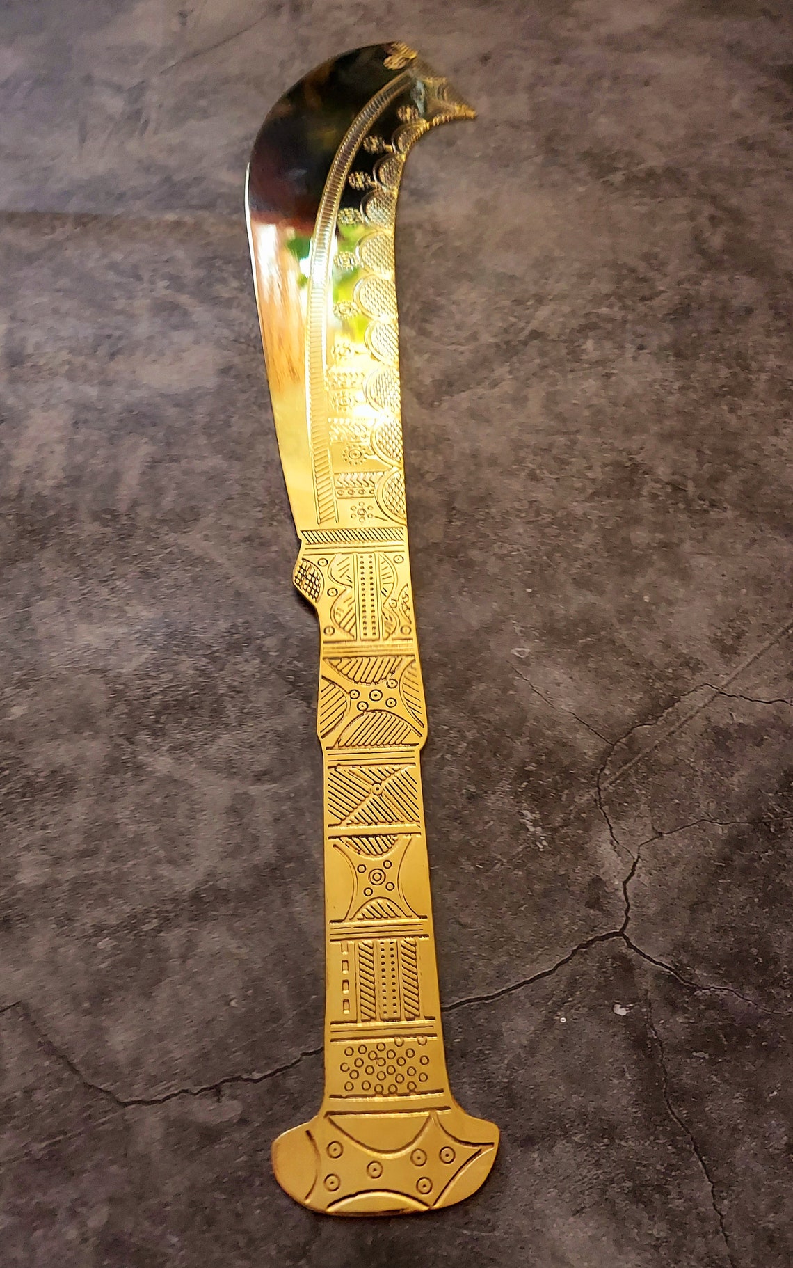 Oshun Ada Sword Brass Handmade Orisha Yoruba Logun Ede Osun Oshogbo ...