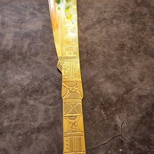 Oshun Ada Sword Brass Handmade Orisha Yoruba Logun Ede Osun Oshogbo ...