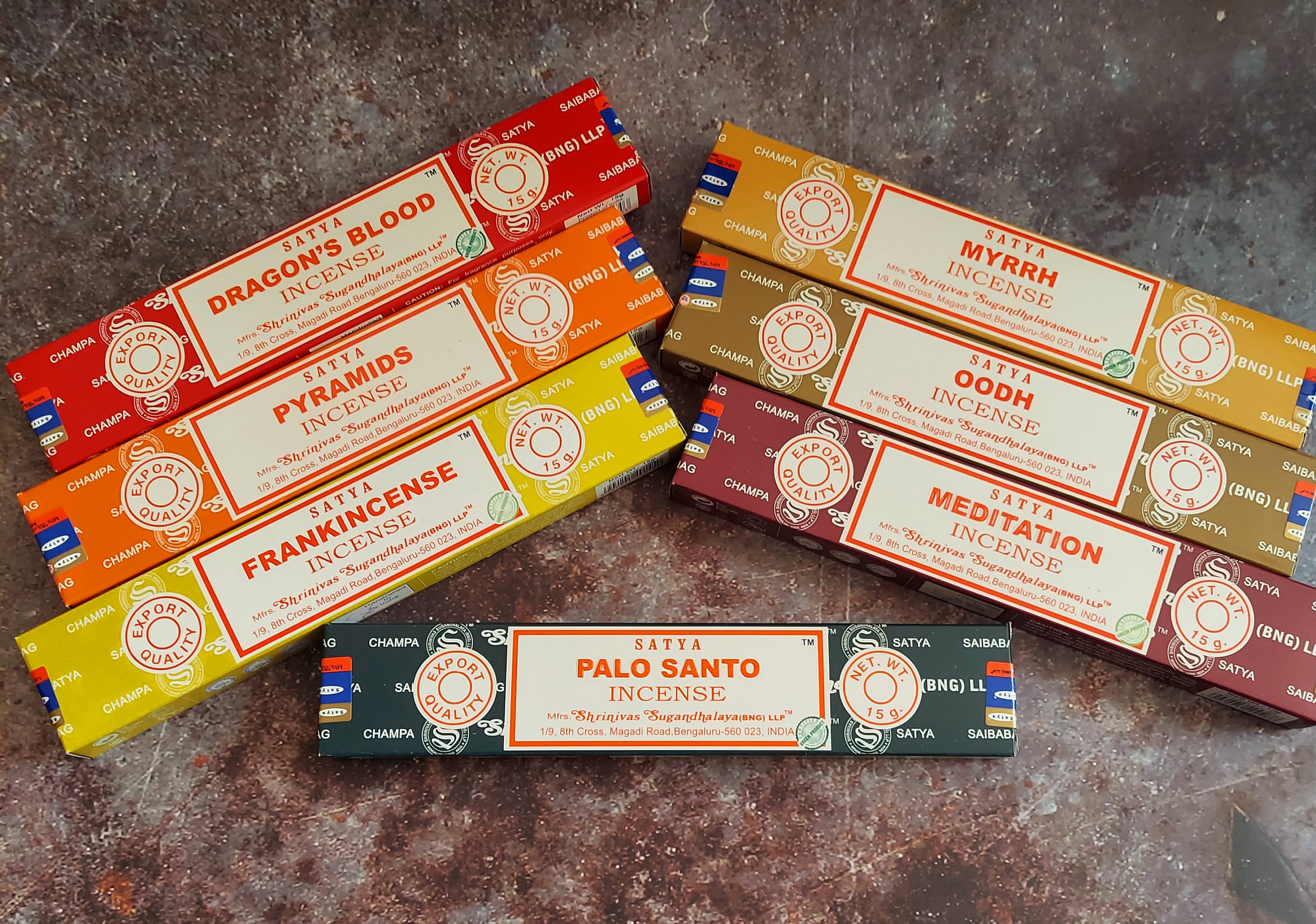 Incense Bundle 7 Satya Sai Baba Brand Incense Sticks (7 Boxes) Nag ...